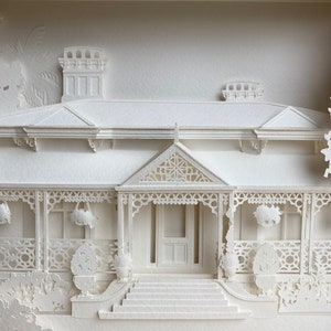Custom Order: Framed Paper House *ETSY DESIGN AWARDS Finalist 2025* - Etsy