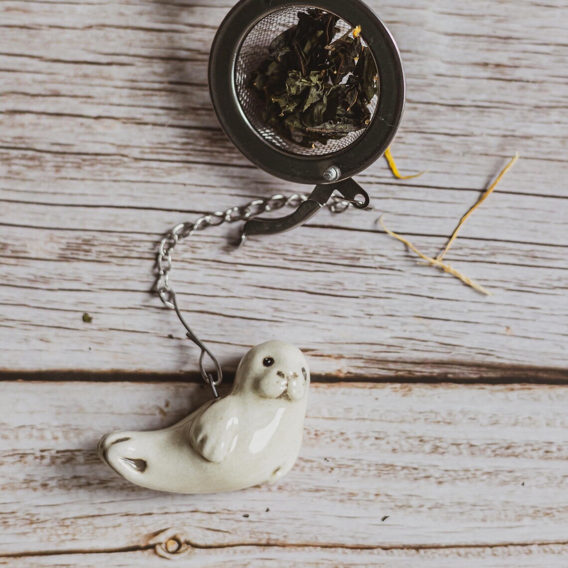 Tea Infuser With Ceramic Seal – Reusable Herbal Loose Leaf Tea Strainer ...