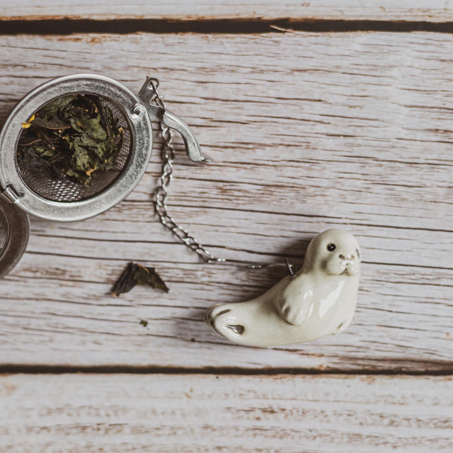 Tea Infuser With Ceramic Seal – Reusable Herbal Loose Leaf Tea Strainer ...