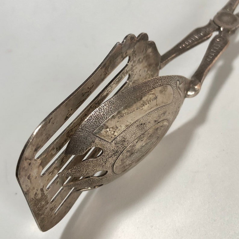 Antique Ambassador Sterling Silver Scissor Pastry Sandwich Tongs - Etsy