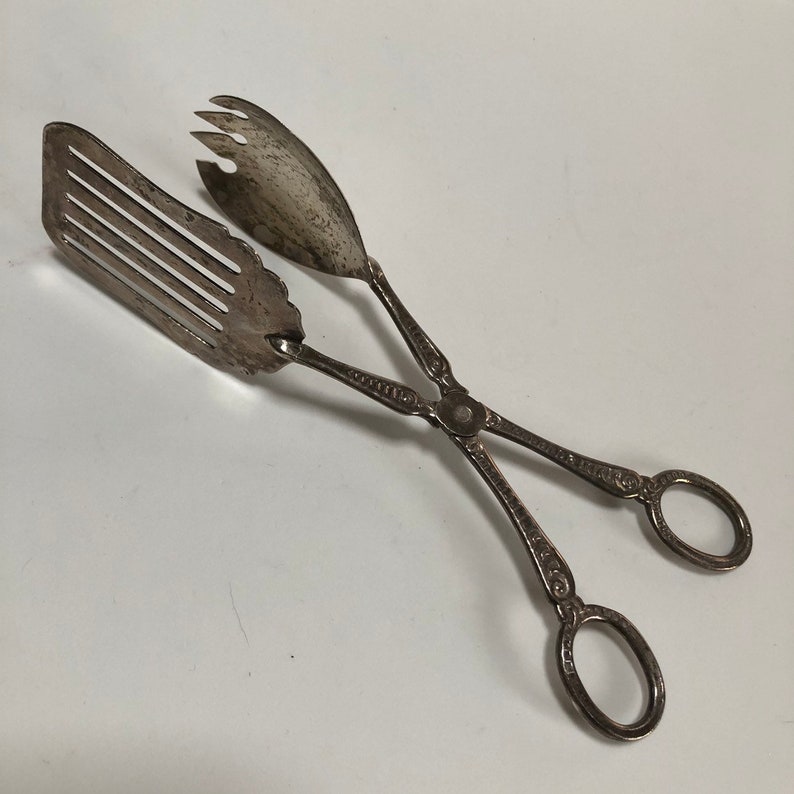 Antique Ambassador Sterling Silver Scissor Pastry Sandwich Tongs - Etsy