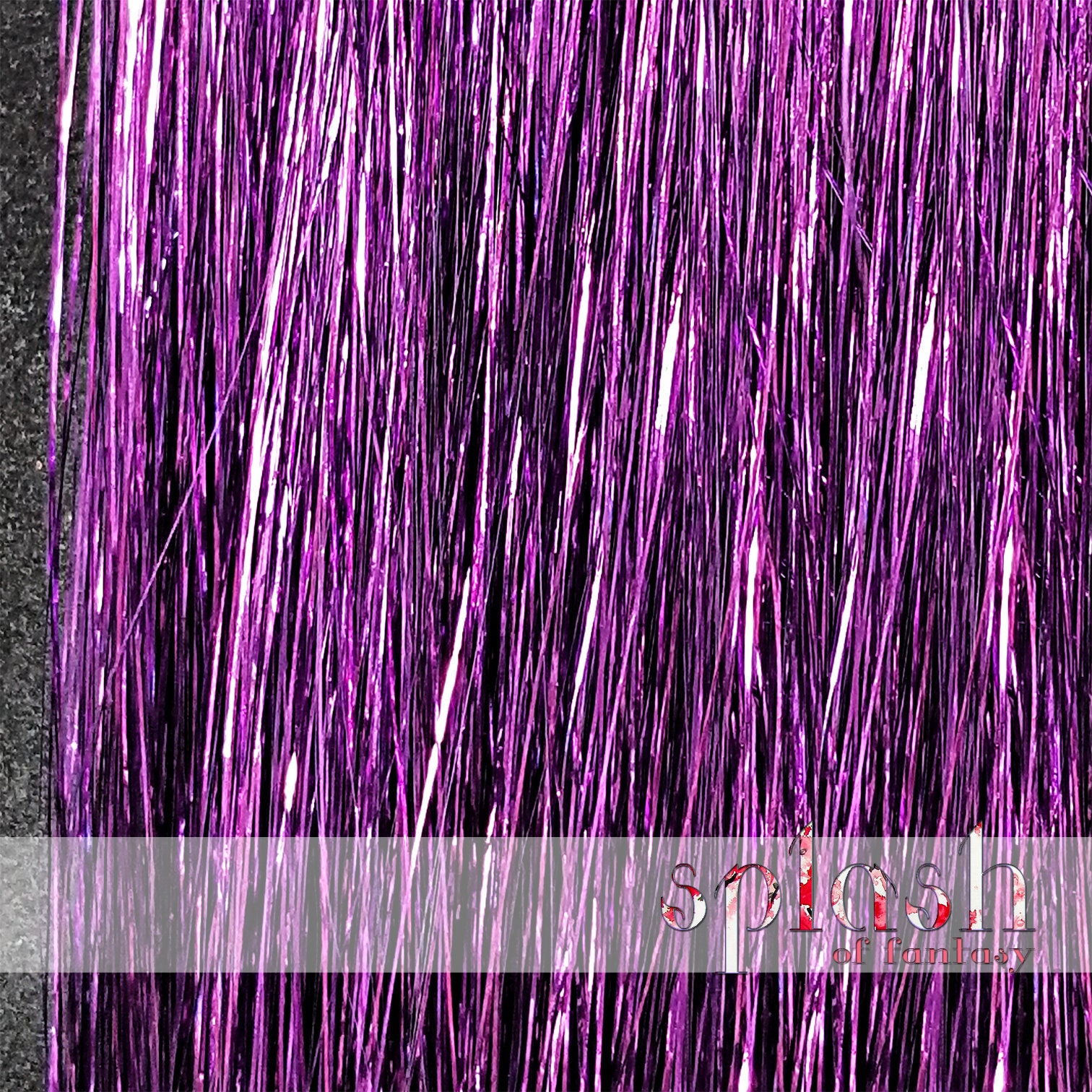 40 Hair Tinsel 100 Strands Shiny Purple | Etsy
