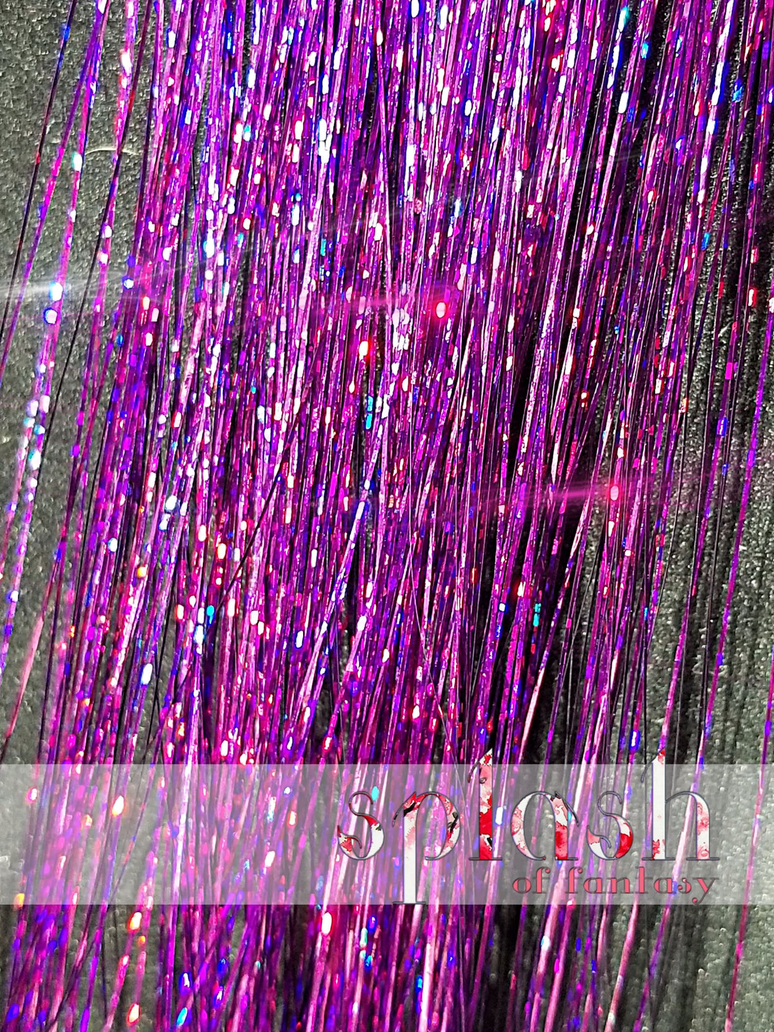 40" SPARKLING Hair Tinsel 100 Strands (various Colors) - Etsy