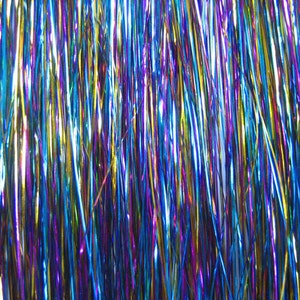 20" OR 40" Hair Tinsel 100 Strands - Shiny Rainbow - Etsy