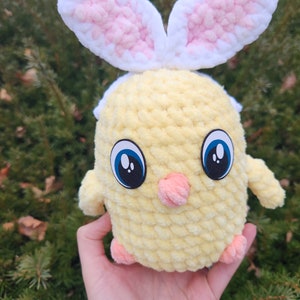 Shelly the Chick. LOW-SEW Chick Pattern With Optional Bunny Ears and ...