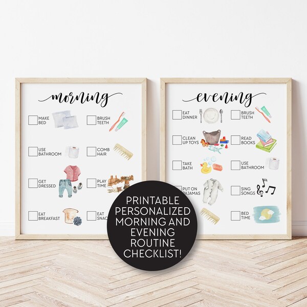 Toddler Routine Chart - Etsy
