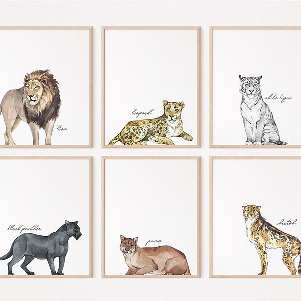 Big Cats Print - Etsy