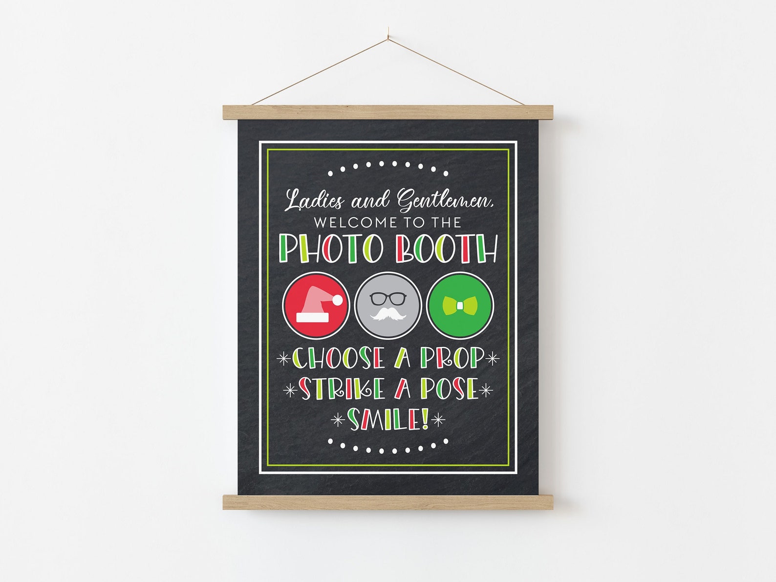 Christmas Party Photo Booth Sign Holiday Photo Booth - Etsy