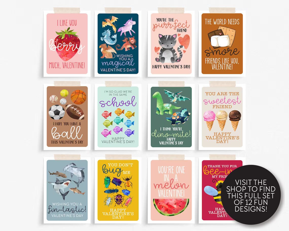 Smores Valentine Printable Cards, Smore Valentine Card Download Print ...
