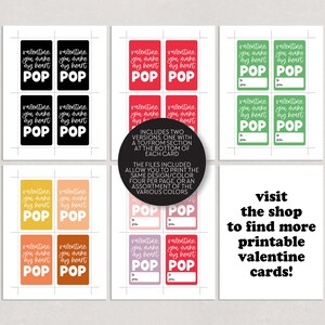 Printable Valentine Cards for Kids - Instant Download Valentine's Day ...