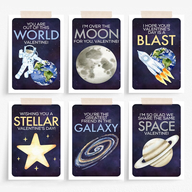 Space Valentine - Etsy