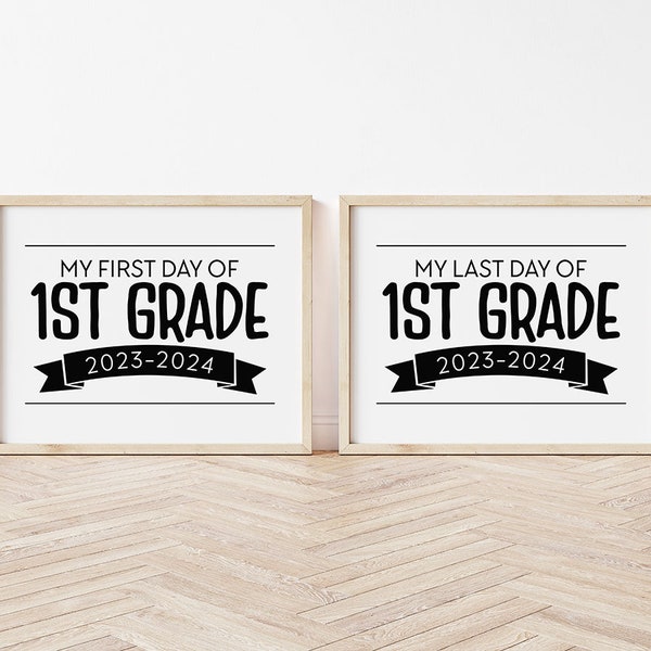 First Day of 1st Grade - Etsy