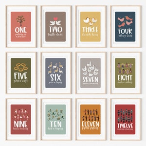 The Twelve Days of Christmas Printables - Instant Download Christmas ...