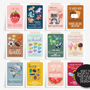 Fruit Snacks Valentines, Valentine Pun Cards, Retro Style Valentine's ...