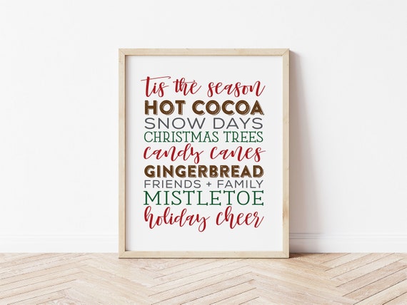 Christmas Favorite Things Printable Instant Download - Etsy