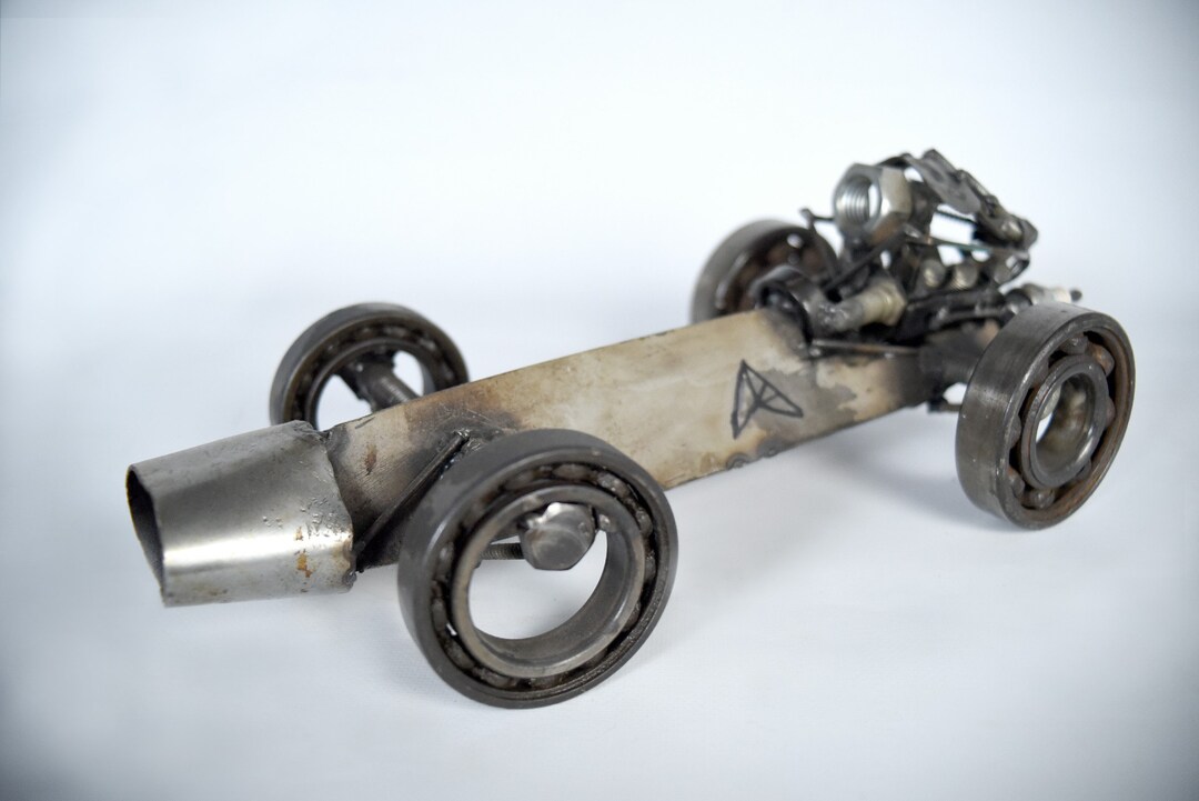 Hand Made Formula Ferrarri 1960 1 F-1 RACE CAR Recycled Scrap Metal ...