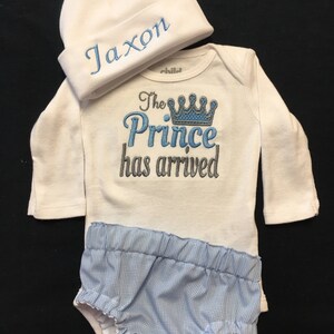 Newborn Baby Boy the Prince Has Arrived Coming Home Outfit With ...
