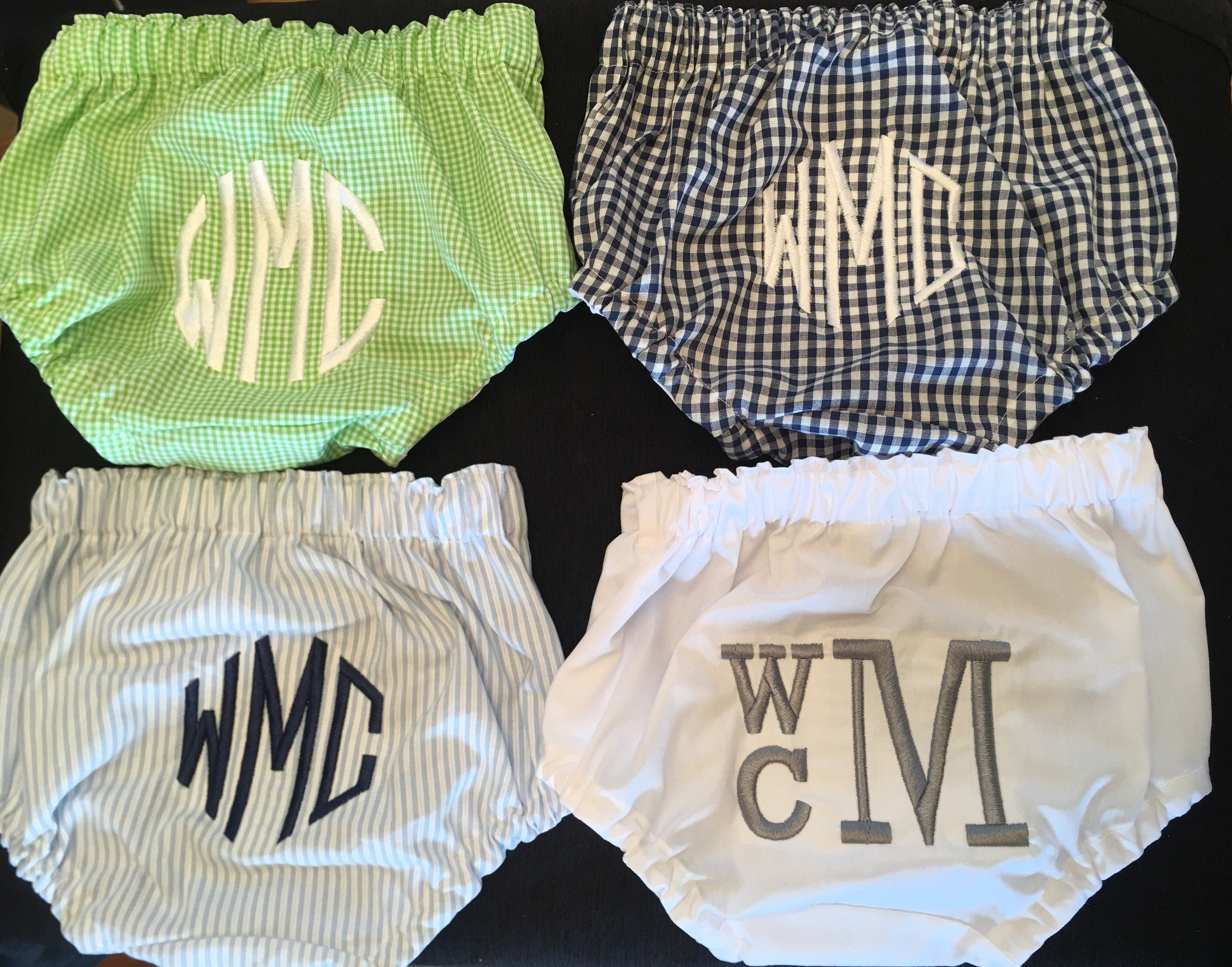 Baby Boy or Baby Girl Diaper Monogramed Diaper Covers | Etsy