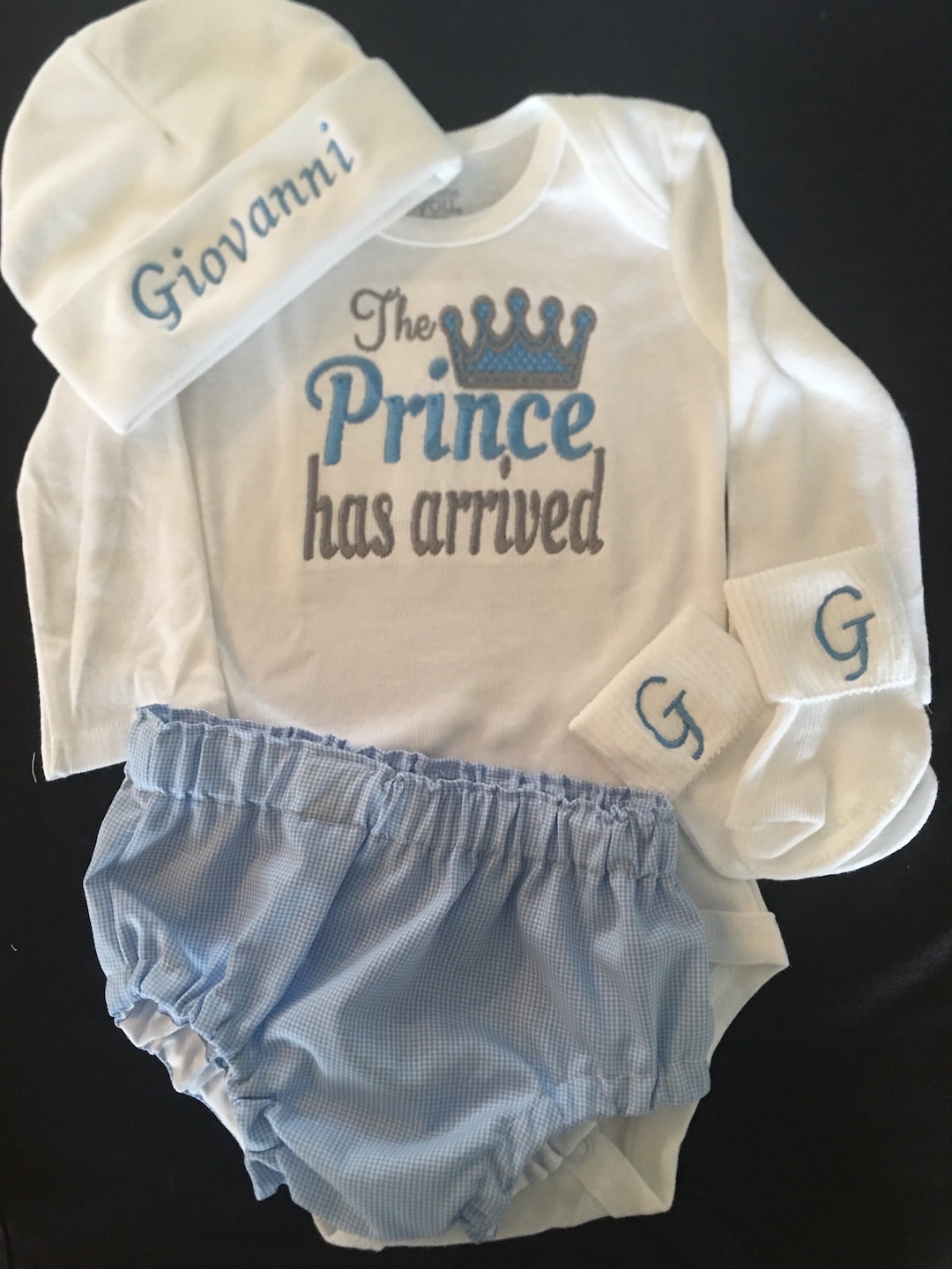 Newborn Baby Boy the Prince Has Arrived Coming Home Outfit With ...