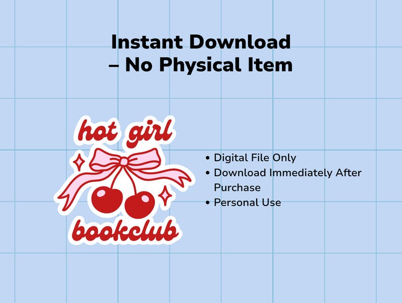 Coquette Book Stickers Bundle: Romance Reader, Booktok (6 PNG Digital ...