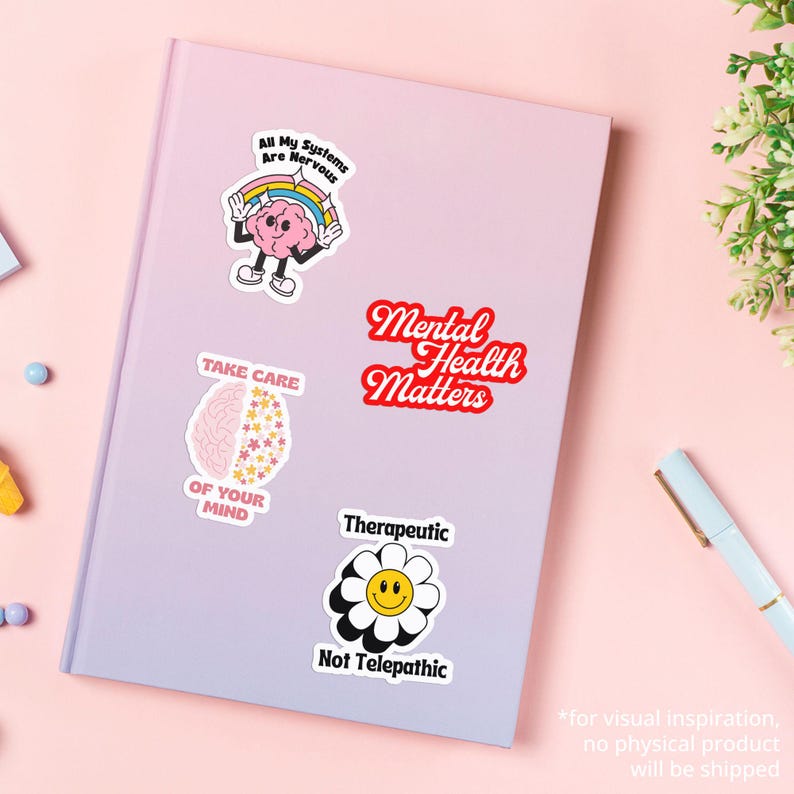 Psych Nurse Sticker Bundle Digital Download | Mental Health Humor ...