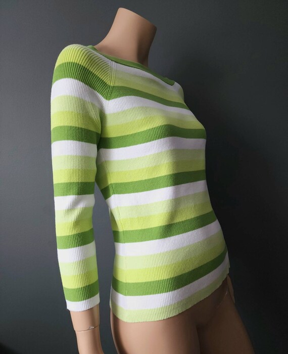 VINTAGE 00s Y2K Butterfly by Dalia Green and White St… - Gem