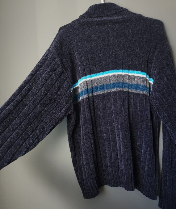 VINTAGE Y2K 00s Sideout Knit Turtleneck Sweater Dark … - Gem