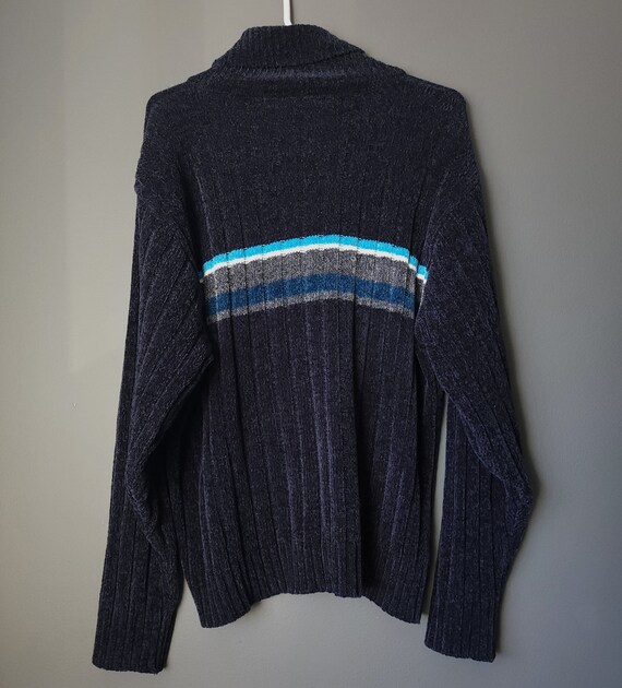 VINTAGE Y2K 00s Sideout Knit Turtleneck Sweater Dark … - Gem