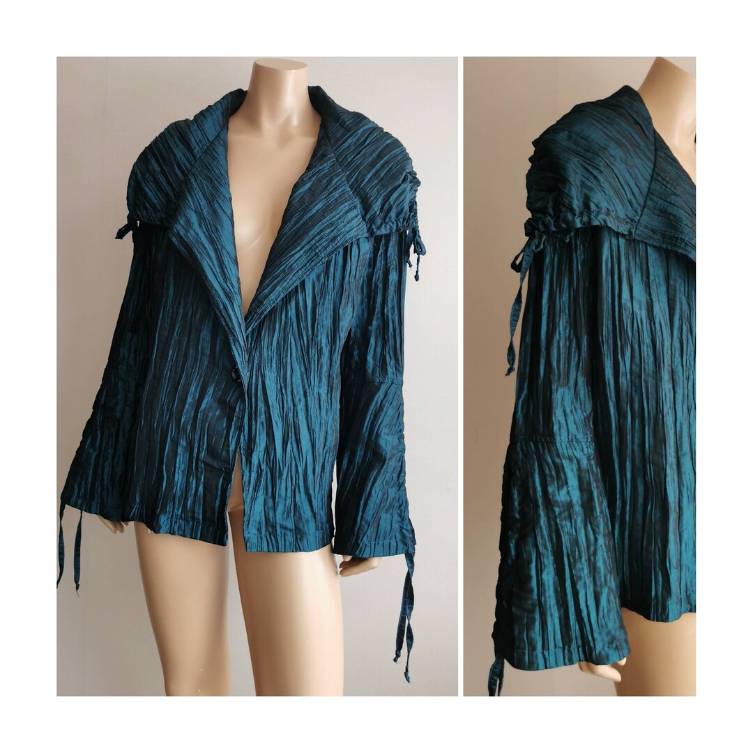 VINTAGE Y2K 00s Designs by S.A.D. Taffeta Crinkle Metallic - Etsy