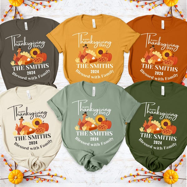 Family Thanksgiving Shirts - Etsy