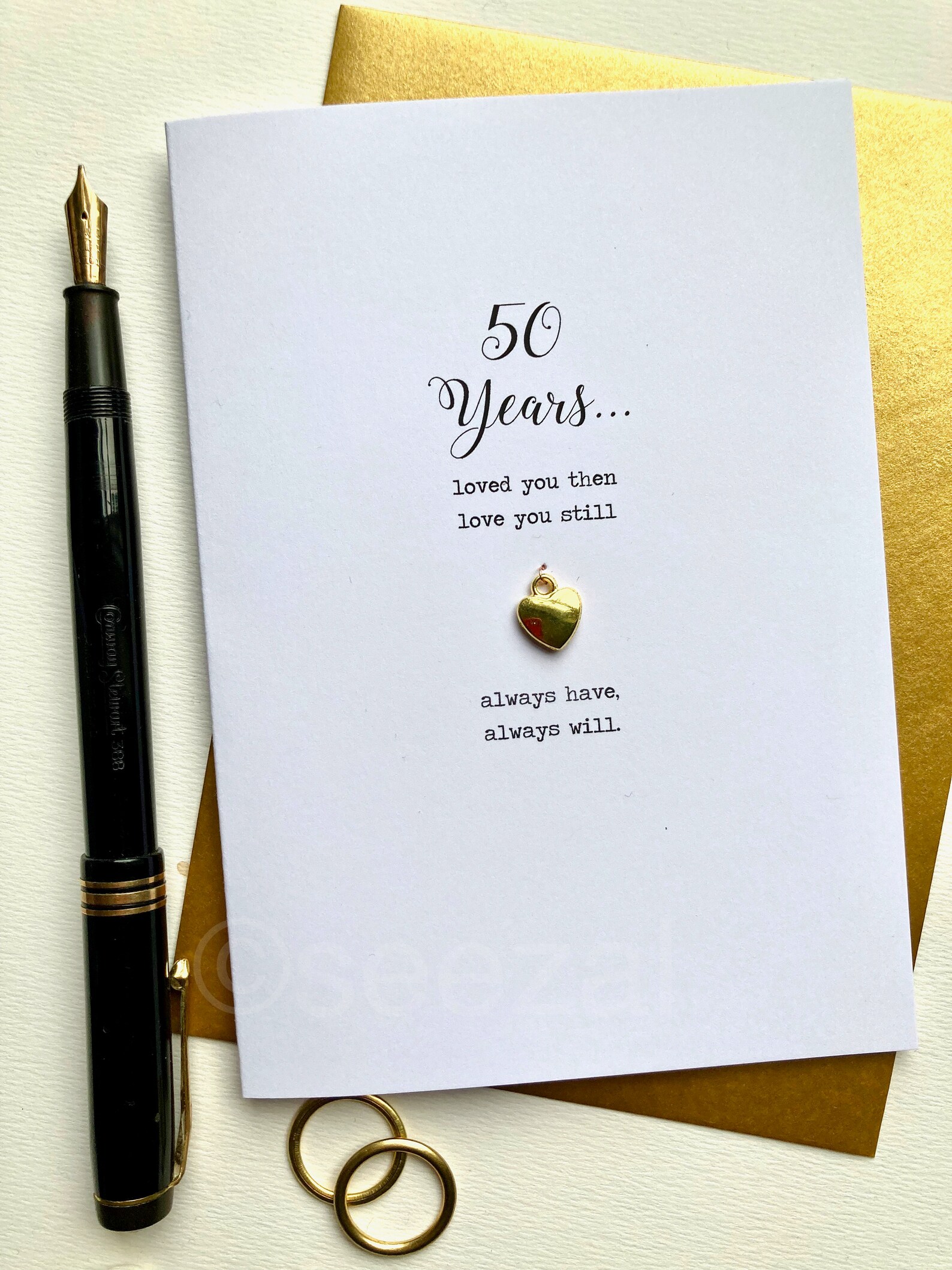 50 Years Anniversary Card 50th Loved You Then, Love You Still, Always ...