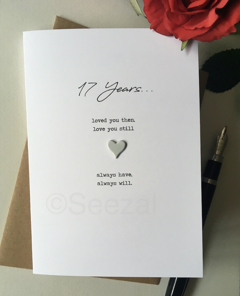 9 Years Anniversary Card Nine Ninth 9th Loved You Then, Love You Still ...