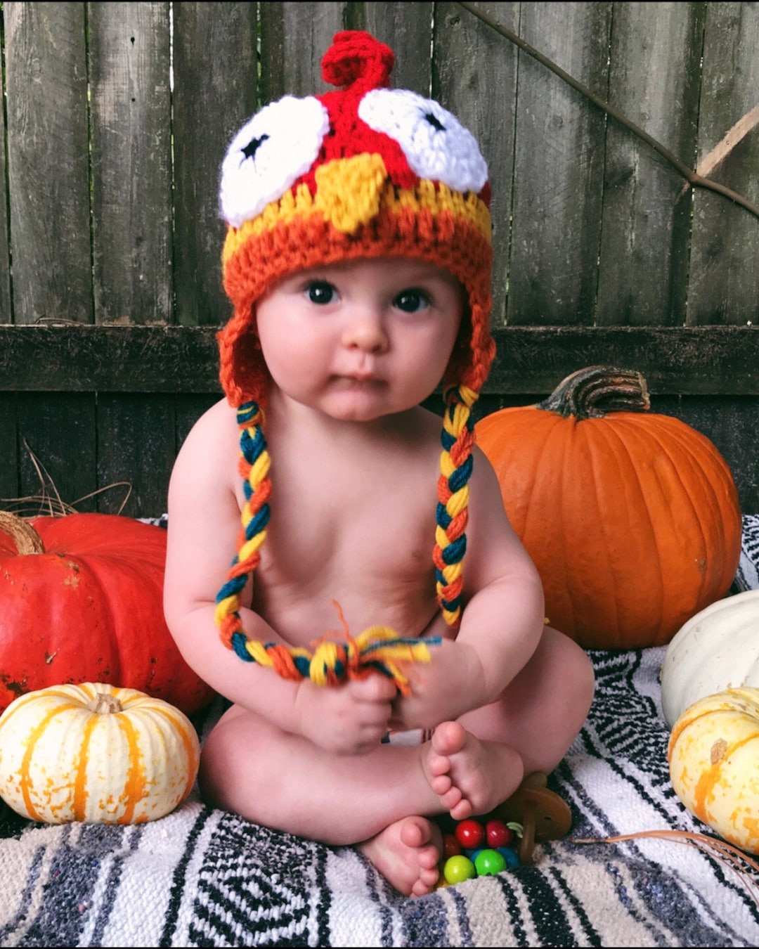Baby Crochet Rooster Hat Multi-color Rooster Hat - Etsy