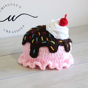 Ice Cream Sundae Baby Hat Summer Hat Summer Beanie Ice Cream Baby Hat ...