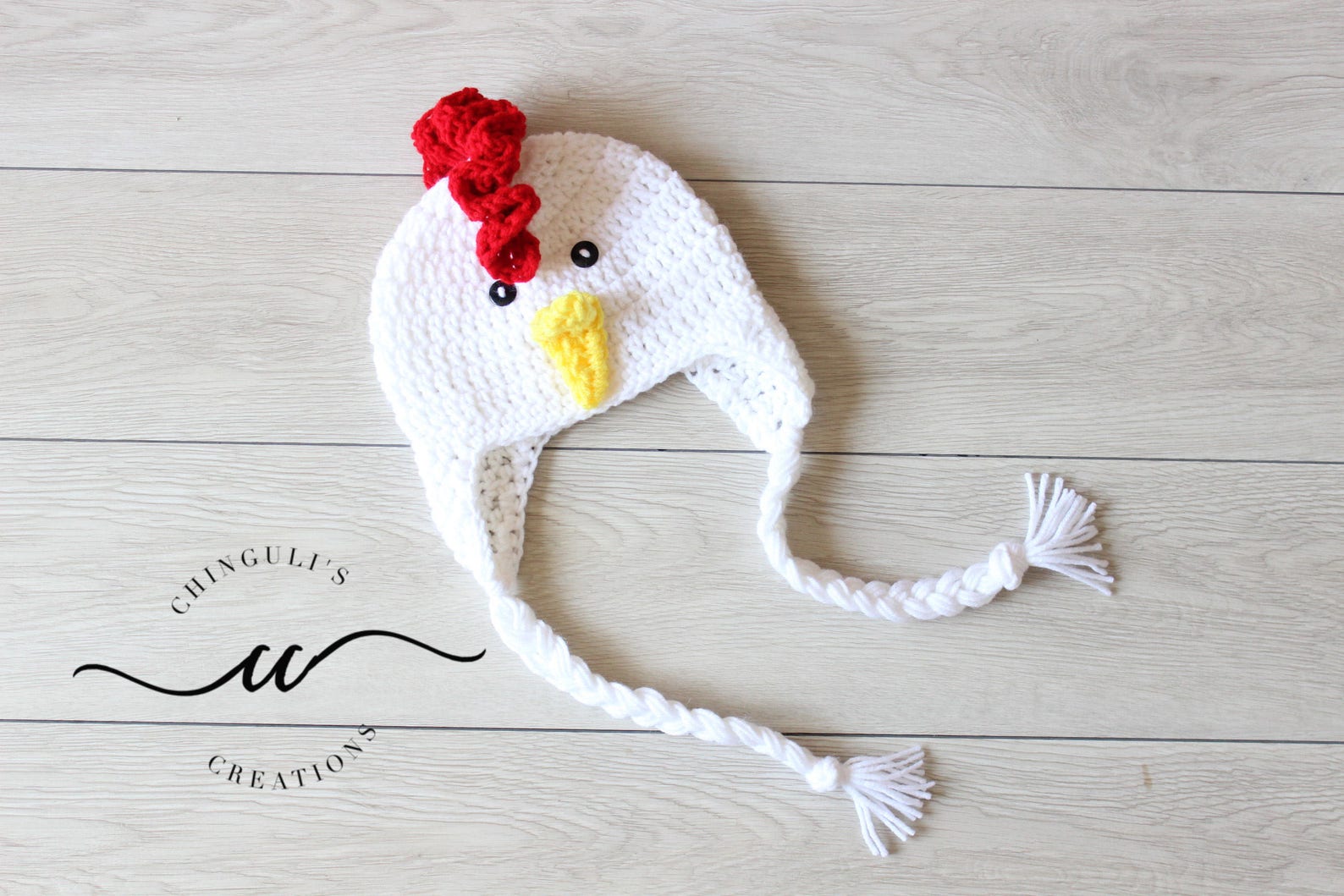 Crochet Rooster Hat Baby White Rooster Hat - Etsy