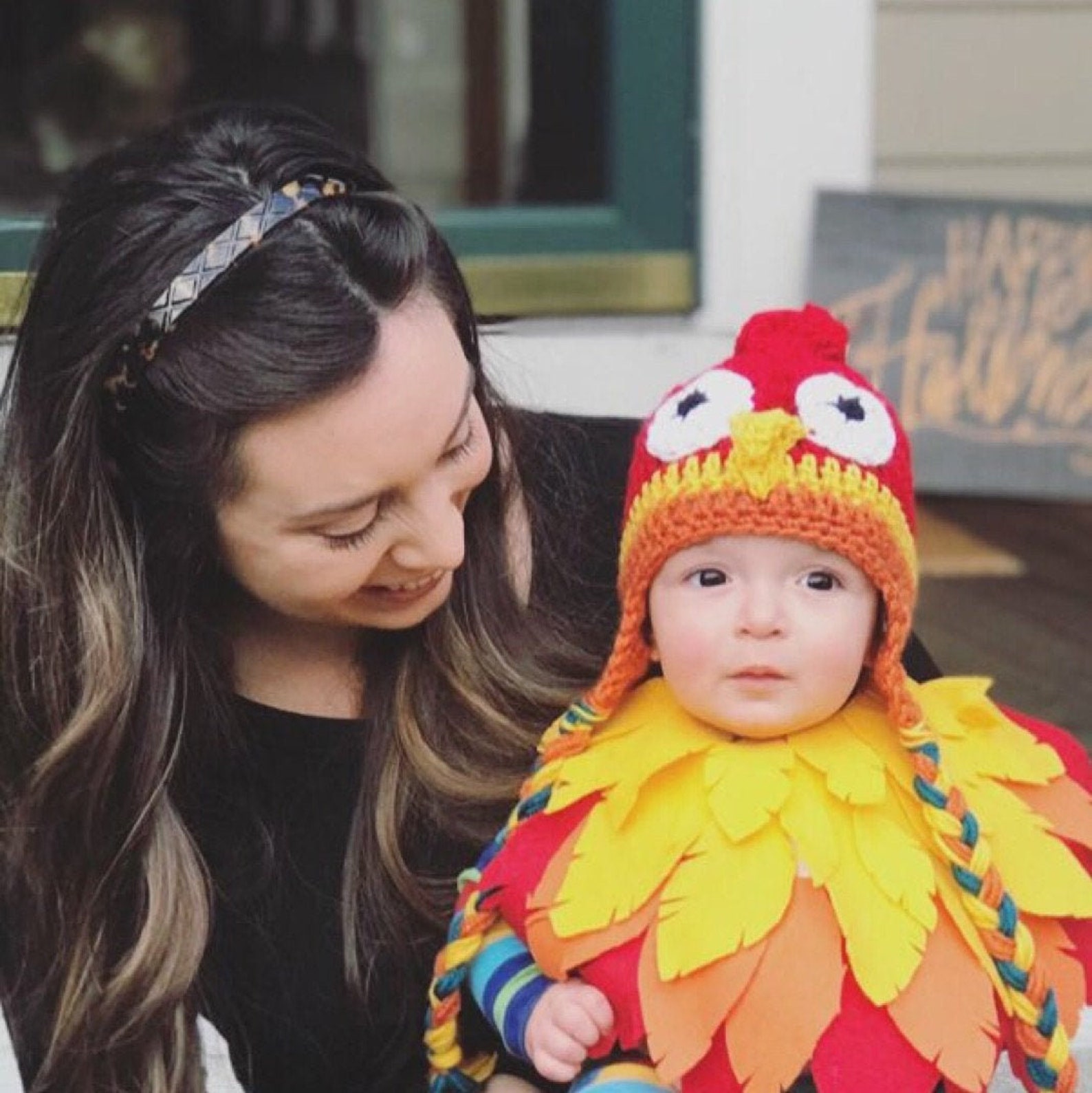 Baby Rooster Halloween Costume Baby Rooster Bodysuit and | Etsy