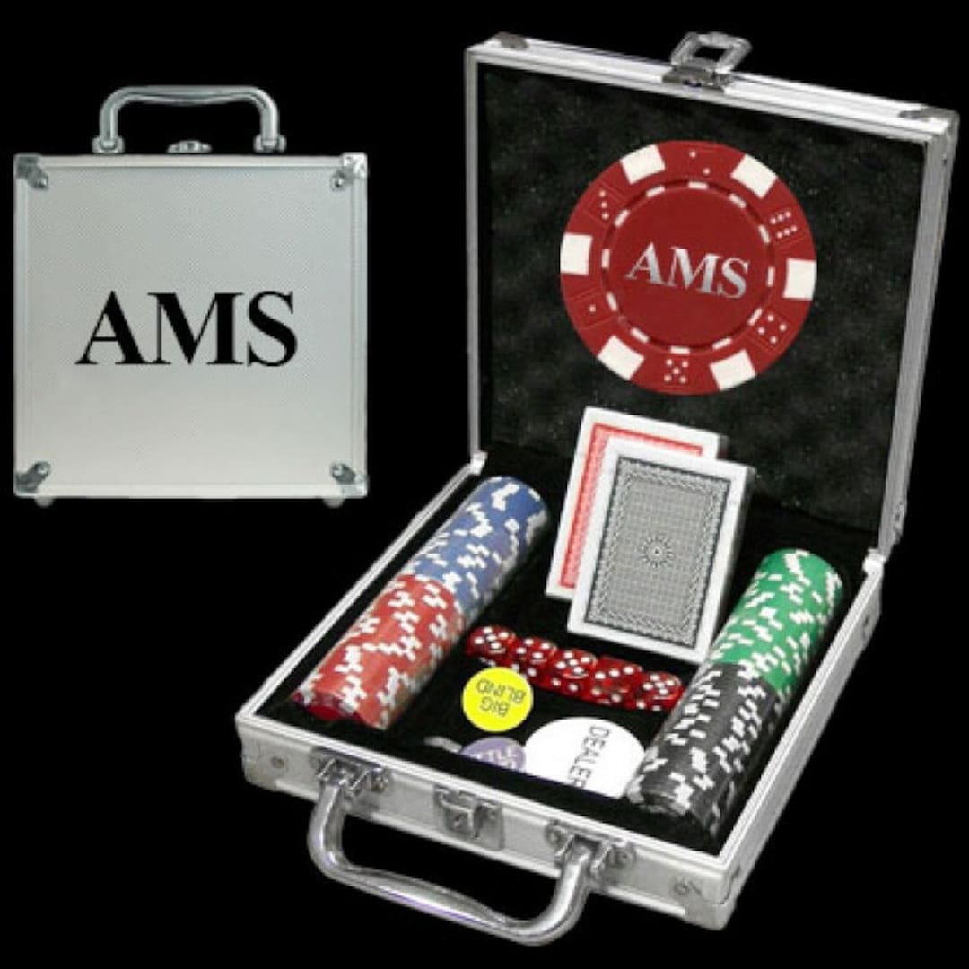 100 Personalized Poker Chip Set - Great Holiday Gift! - Etsy