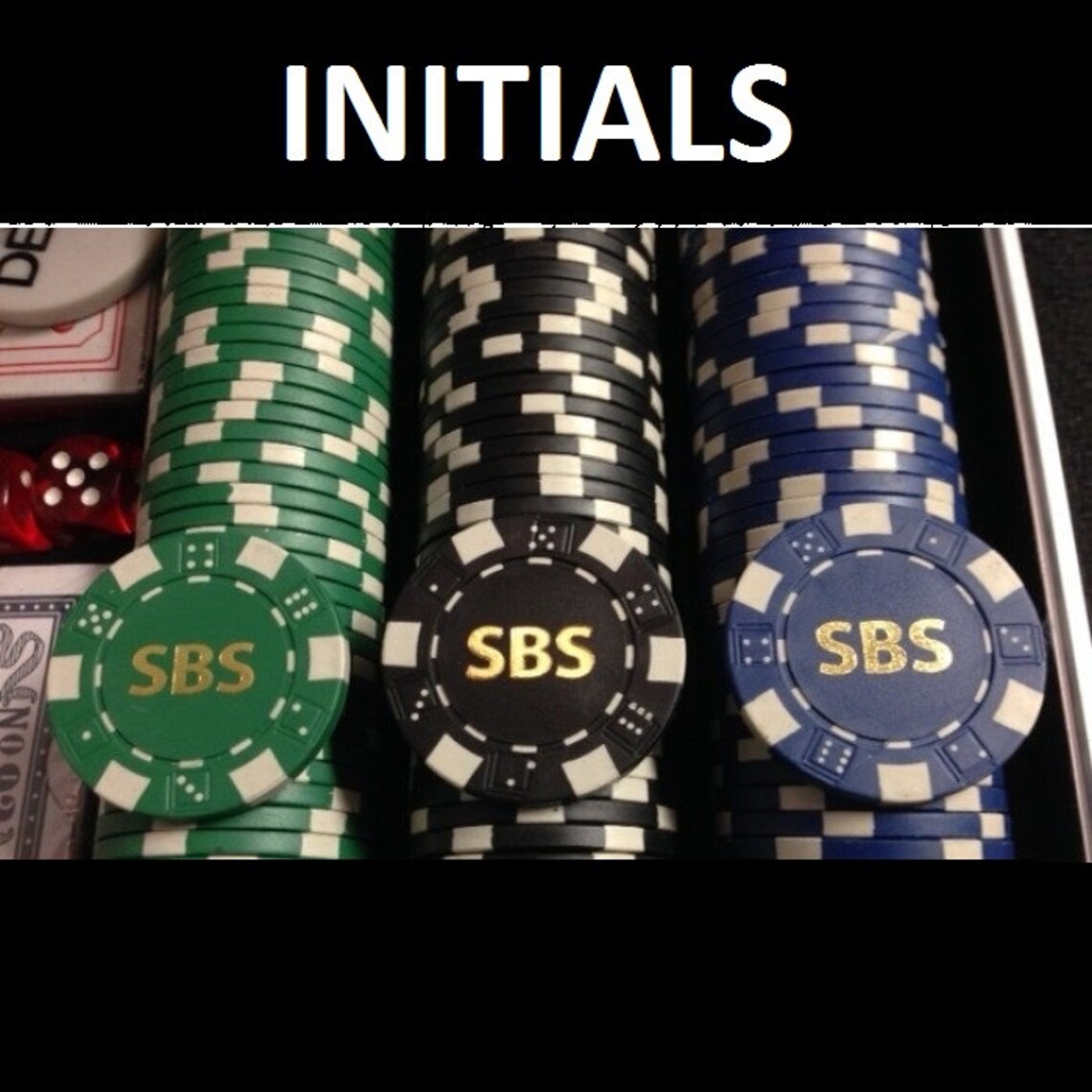 100 Personalized Poker Chip Set Great Holiday Gift - Etsy