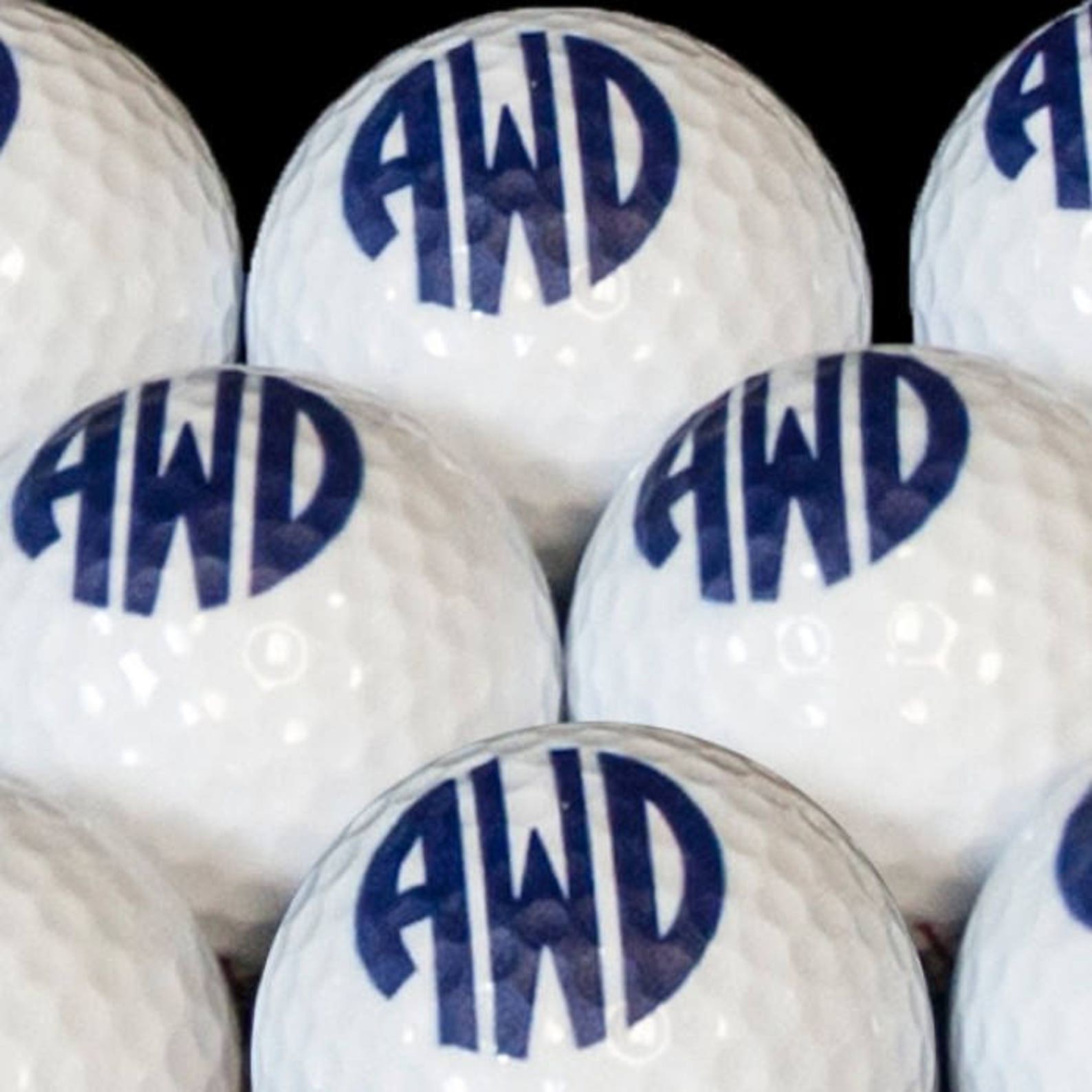 Personalized Golf Balls 6 Custom Balls With Photo Logo or - Etsy