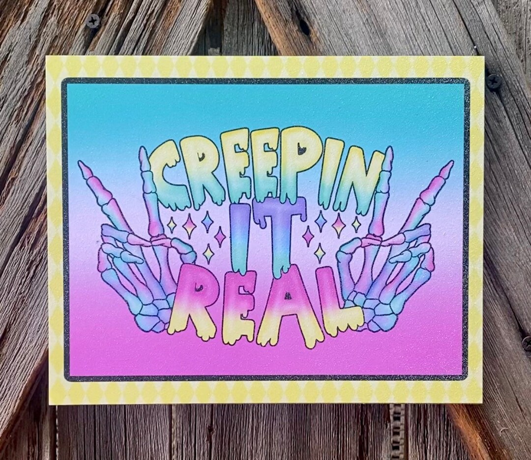 Creepin It Real, Halloween Sign, Halloween Decor, Halloween Wall Art - Etsy
