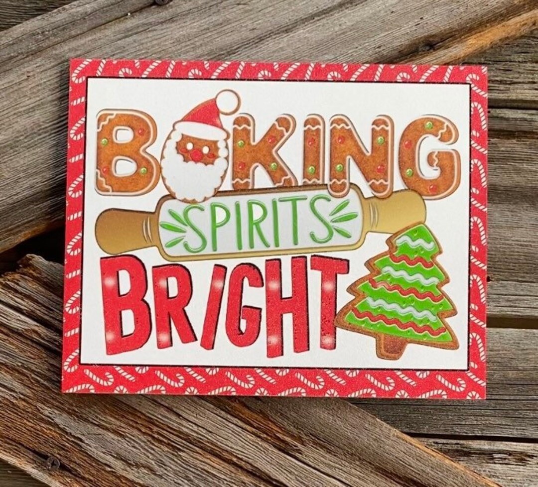 Baking Spirits Bright, Christmas Sign, Christmas Decor, Christmas Wall ...
