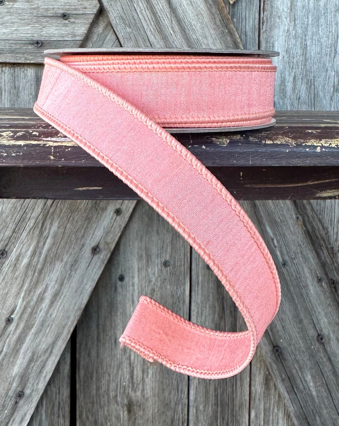 Coral Wired Ribbon 1 Inch - Etsy
