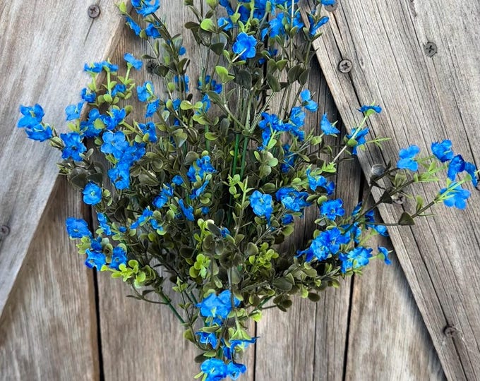 Blue Gypso Bush , Wreath Supply, Floral - Etsy