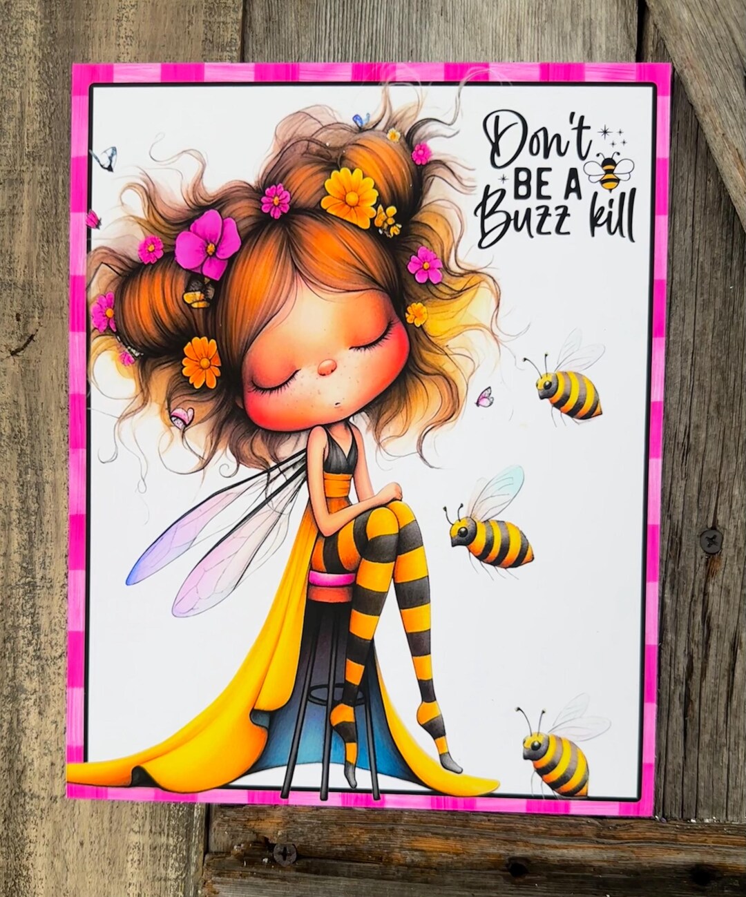 Don’t Bee A Buzz Kill, Everyday Sign, Motivational Decor, Motivational ...