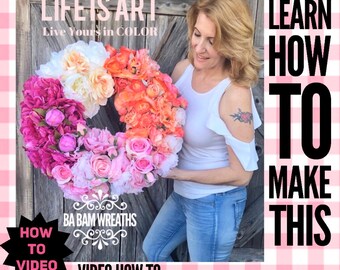 How to Video, How to Wreath, Wreath Tutorial, Summer Wreath, Grapevine ...