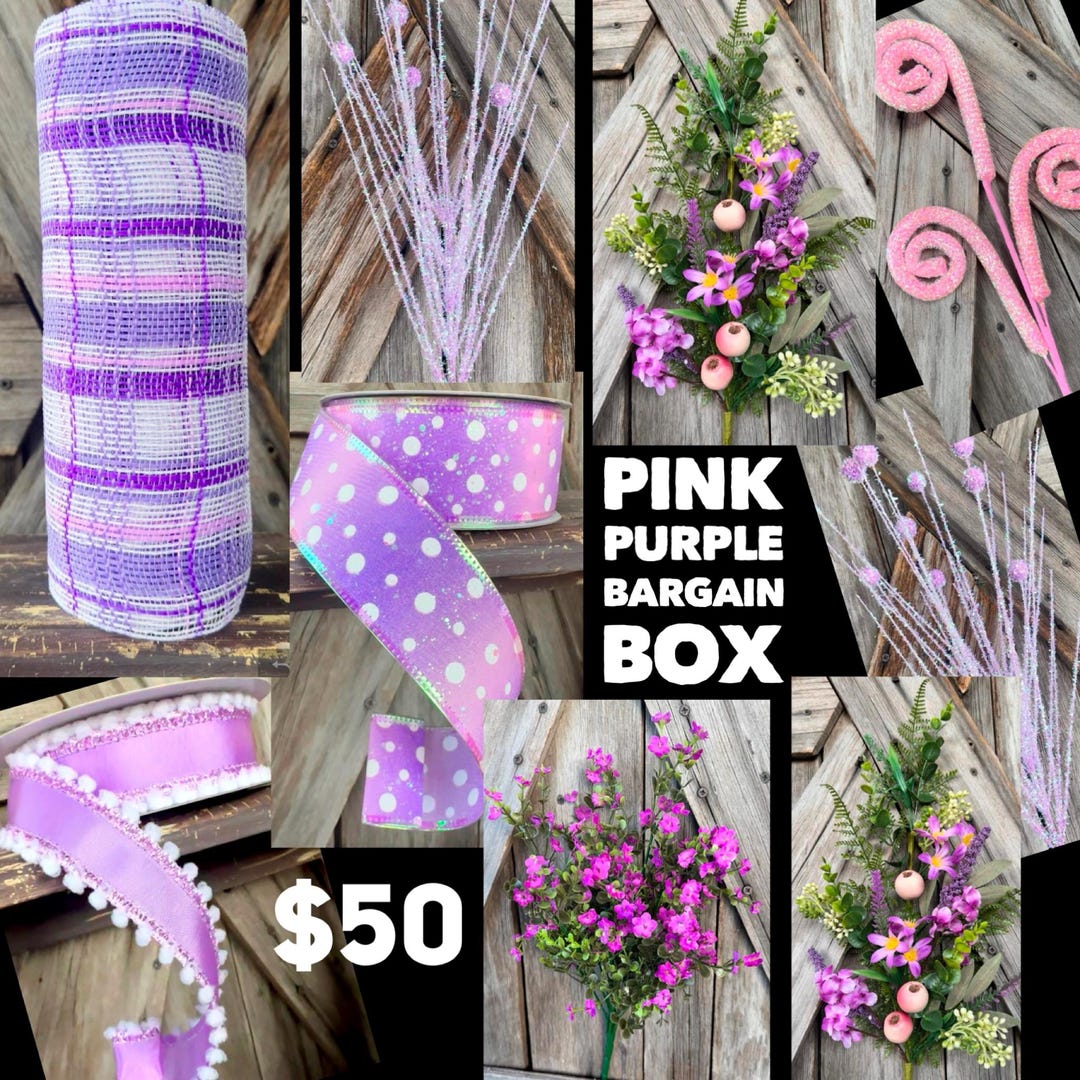 Purple Pink Bam Bargain Box - Etsy
