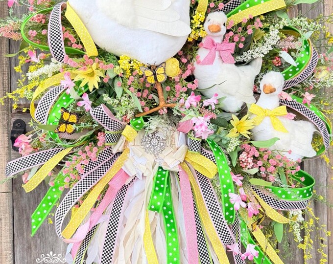Easter Wreath, Easter Decor, Spring Wreath, Chick Wreath, Everyday ...