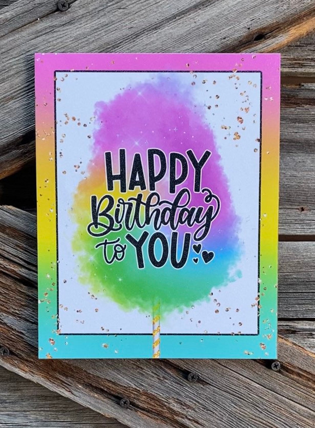 Happy Birthday Sign, Colorful Cotton Candy, Everyday Sign, Motivational ...