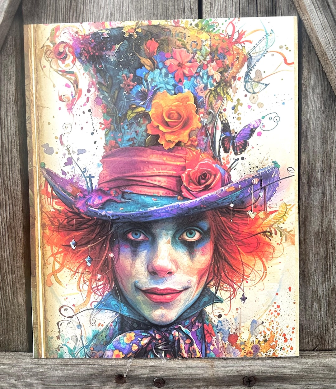 Colorful Mad Hatter, Alice Sign, Spring Decor, Spring Sign - Etsy