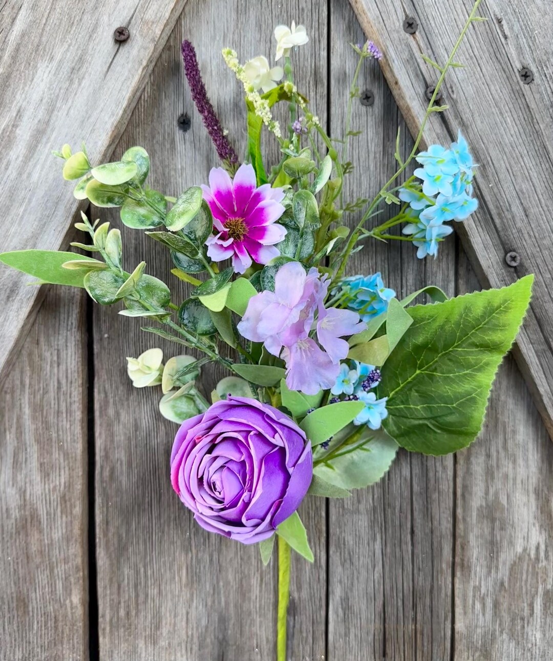 Lavender Blue Rose Wildflower Spray, Wreath Supply, Floral - Etsy